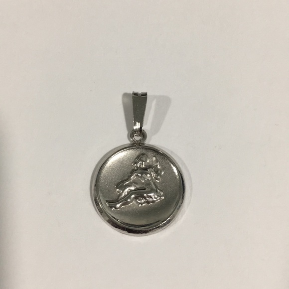 Jewelry | 14k White Gold Religious Charm | Poshmark